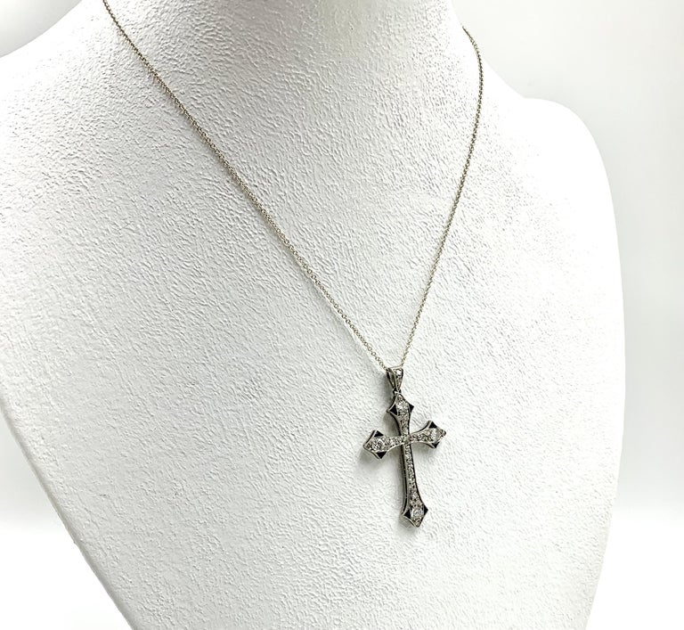 Fine Art Deco Period Diamond Platinum Cross, Circa 1920 at 1stDibs