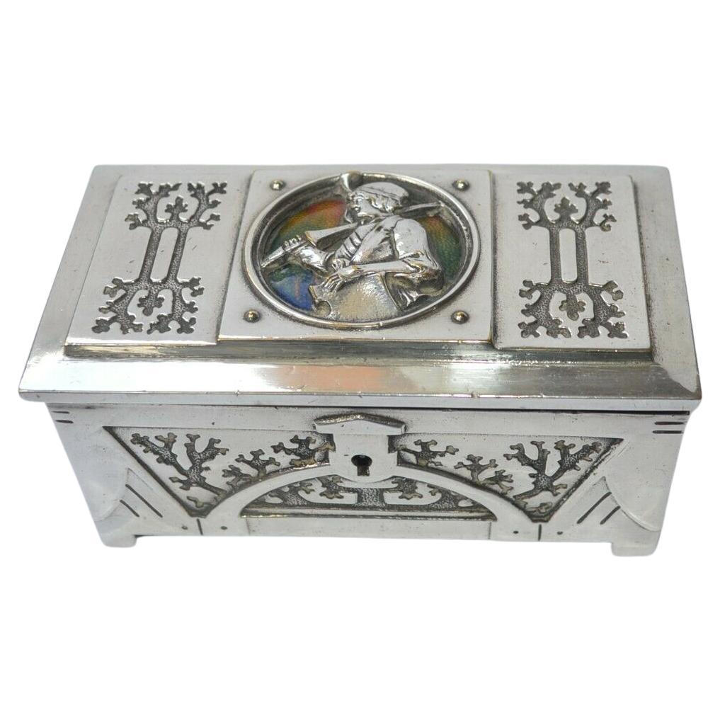 Fine Old Vintage Indian Kutch Silver Snuff Box at 1stDibs