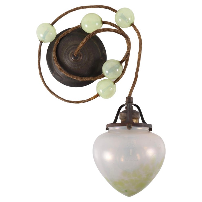 Fine Austrian Secessionist Lamp Attributed to Art Nouveau Designer ...