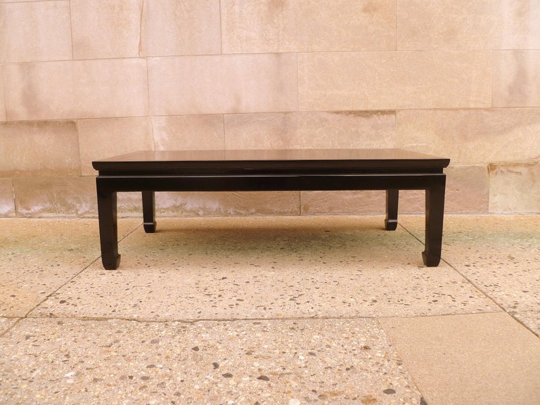 Fine Black Lacquer Low Table at 1stDibs