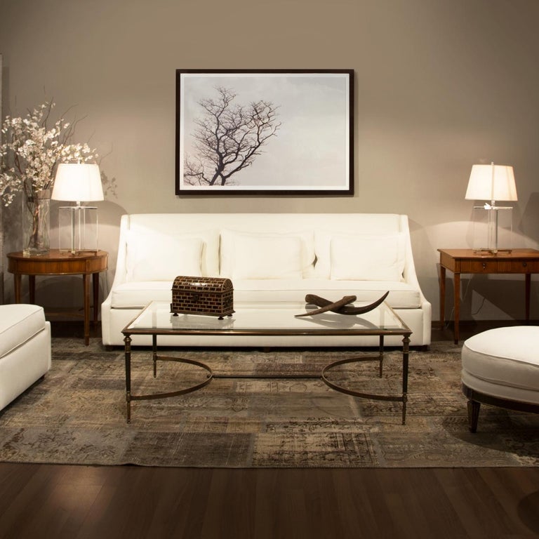 Fine Brass Arbois Cocktail Table with Glass Top For Sale at 1stDibs