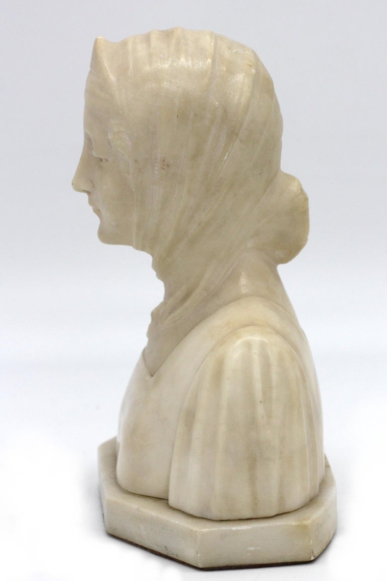 Fine Carved Alabaster Bust For Sale at 1stDibs