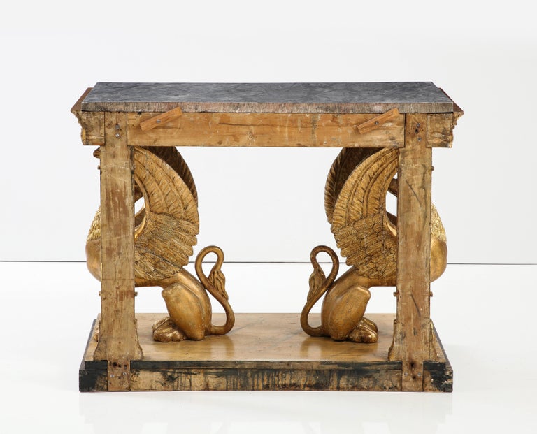Fine Carved Giltwood Swedish Neo Classical Console Table For Sale at ...