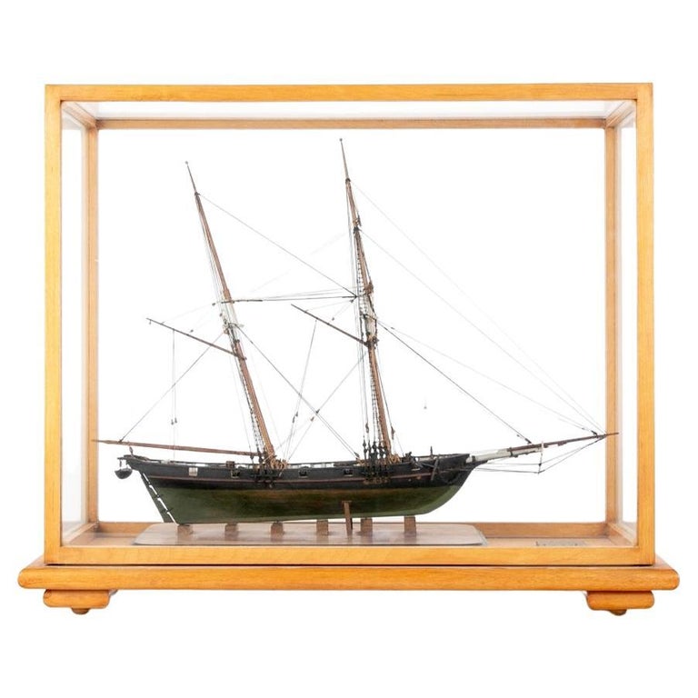 Fine Cased Model Baltimore Clipper, 1812 For Sale at 1stDibs