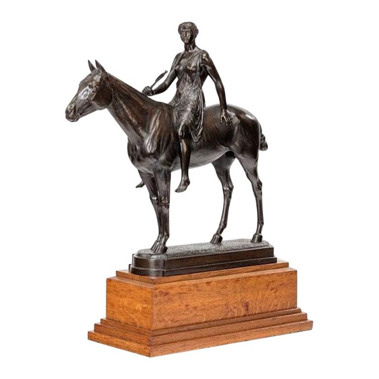 Fine Charles Curry Bronze of an Amazon with a Battle Axe at 1stDibs
