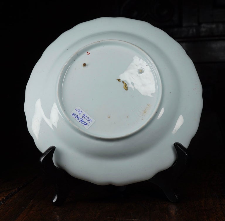 Fine Chelsea Red Anchor Plate, Birds-on-Branches and Butterflies, circa ...