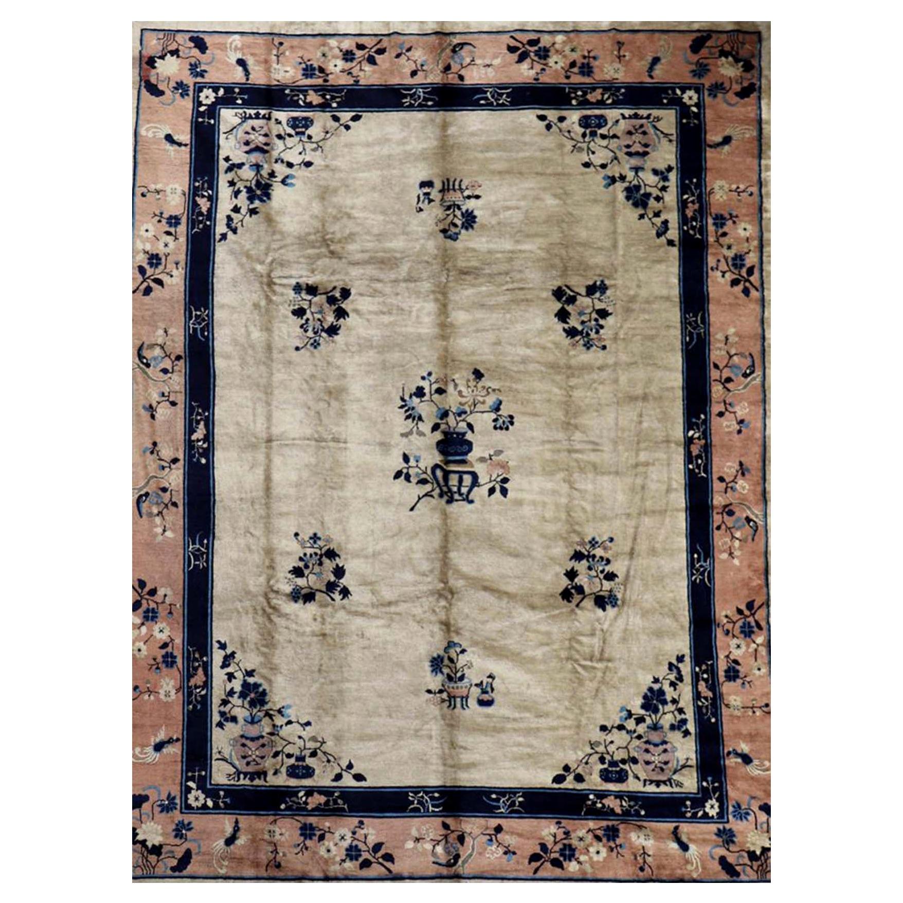 Fine Chinese Art Deco Rug at 1stDibs