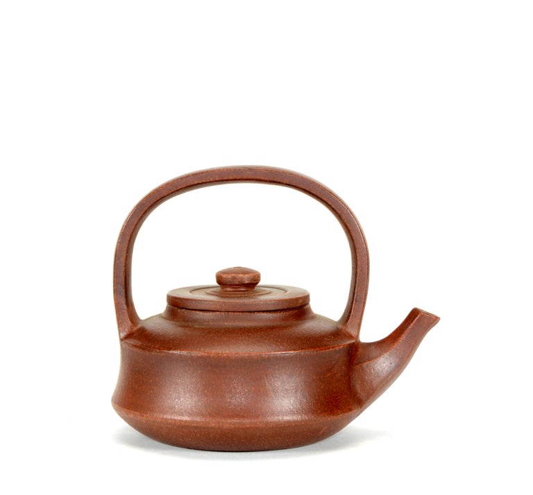 Fine Chinese Handmade Purple Clay Yixing Zisha Tall Handle Teapot For ...