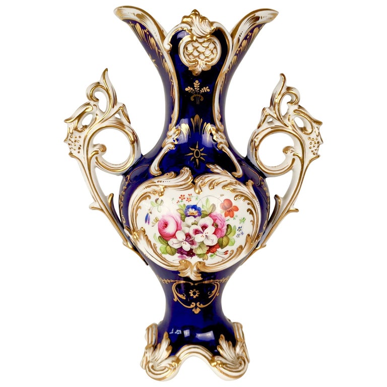 Fine Coalport Vase, Rococo Revival Style, circa 1835 at 1stDibs ...