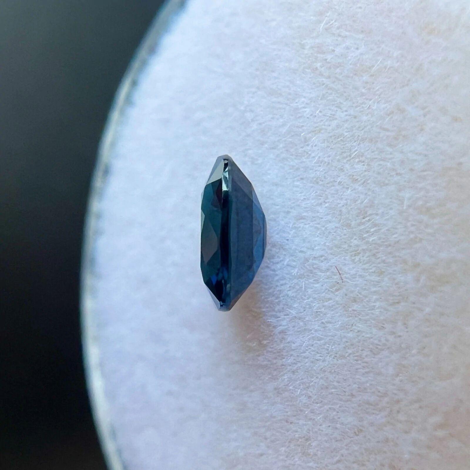 Fine Colour Natural Deep Blue Sapphire 0.68ct Cushion Cut Rare Gem VVS For Sale at 1stDibs ...