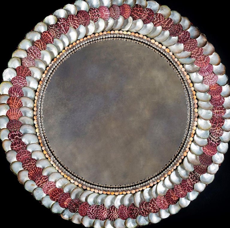 Fine Convex Shell Mirror by Tess Morley For Sale at 1stDibs