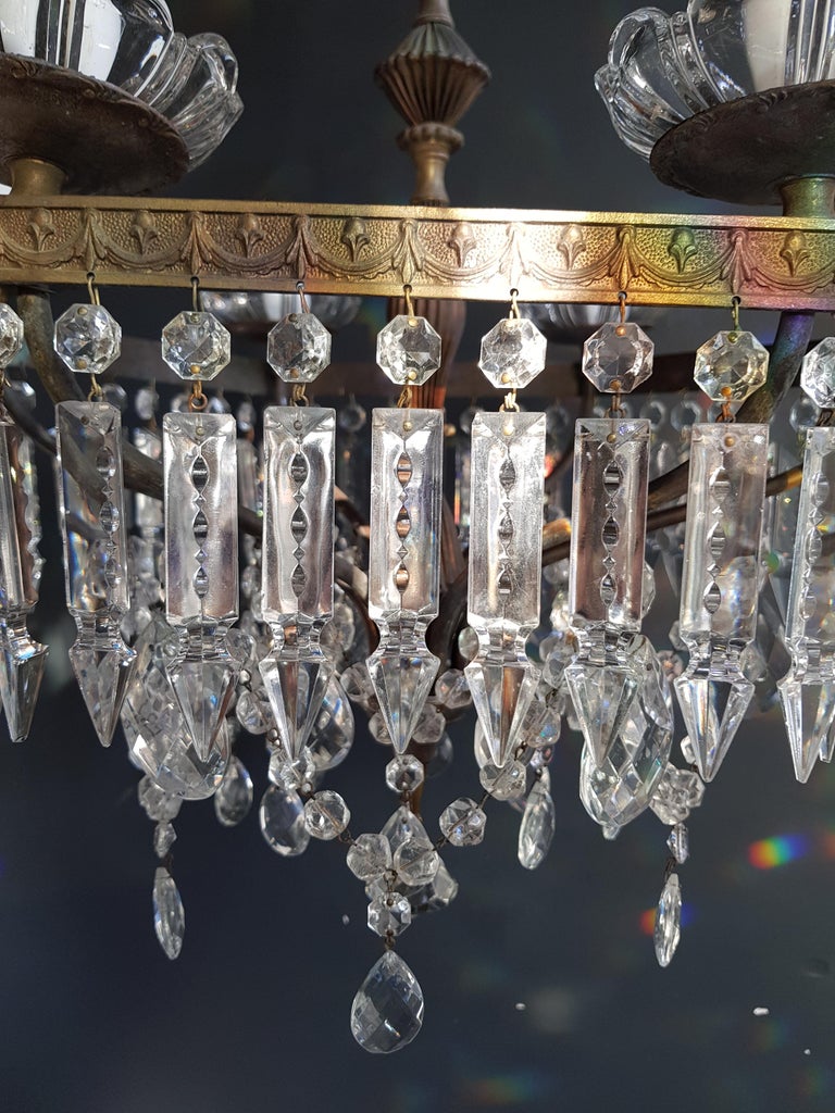 Fine Crystal Chandelier Antique Ceiling Lamp Lustre Pendant light For ...