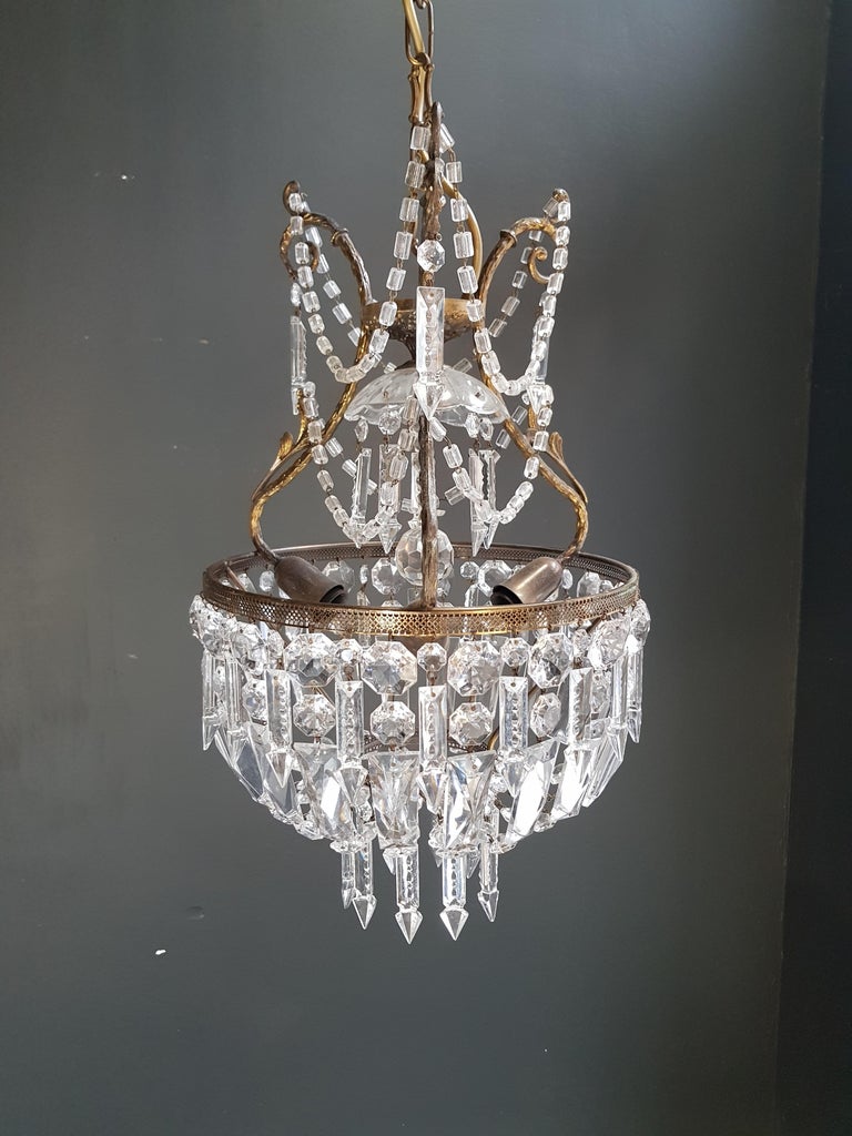 Fine Crystal Chandelier Antique Ceiling Lamp Lustre Pendant Lighting at ...