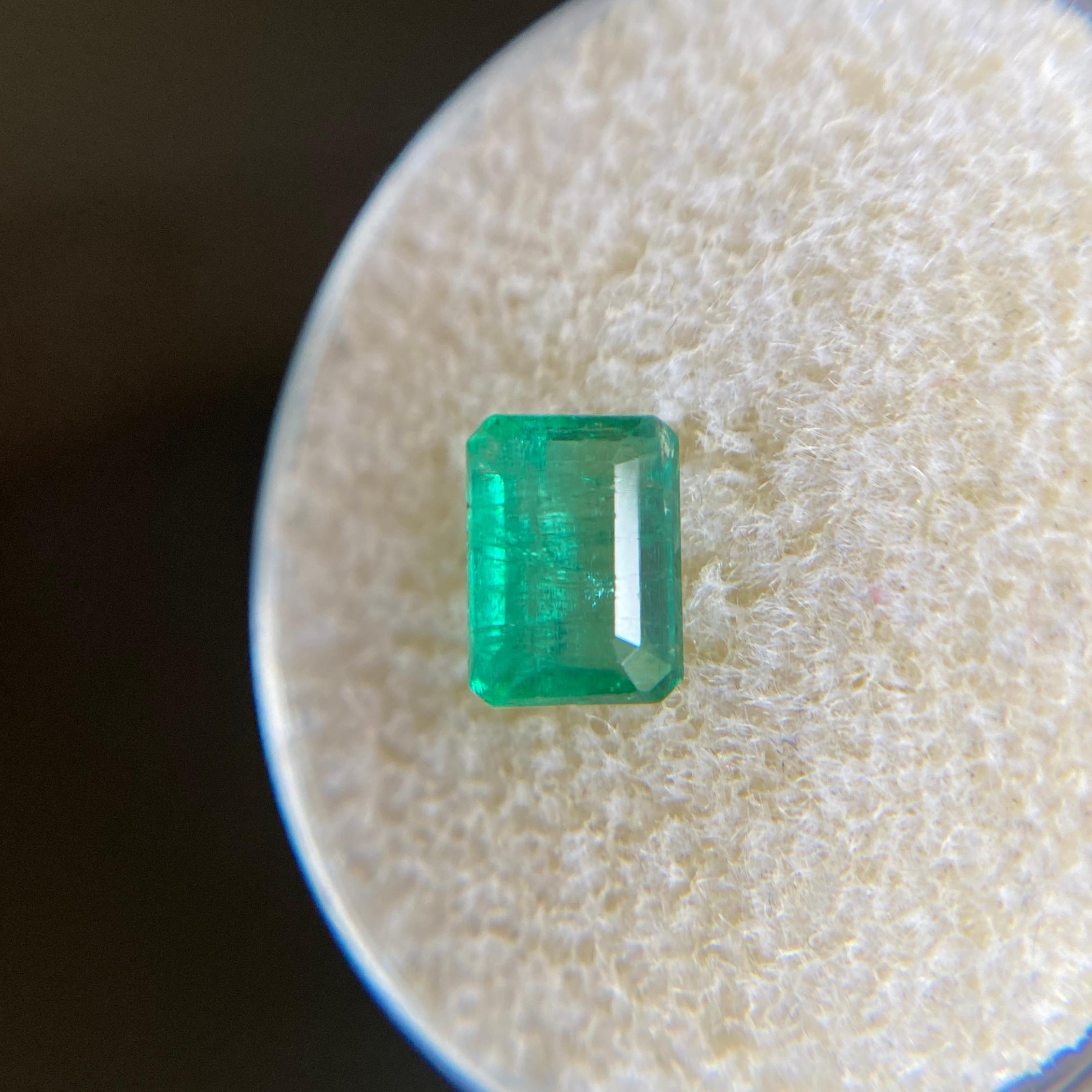 Fine Deep Green Natural Emerald 1.04ct Rare Loose Emerald Octagon Cut ...
