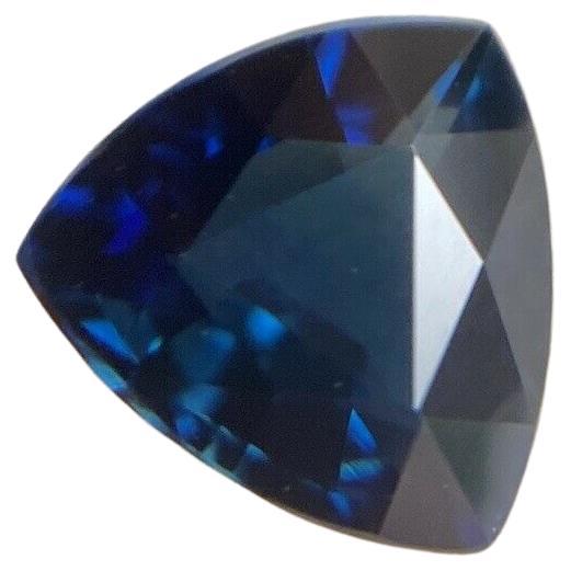 Fine Deep Royal Blue Australian Sapphire 1.27ct Triangle Trillion Cut ...