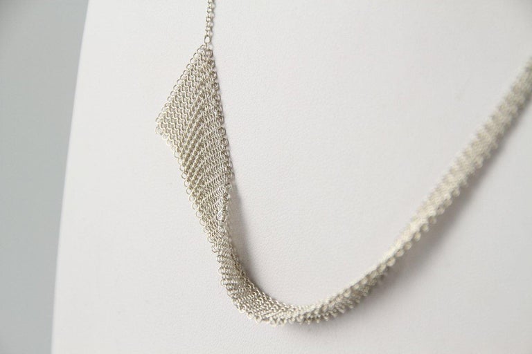 Fine Delicate Sterling Chainmaille Mesh Draping Graduated Realm ...