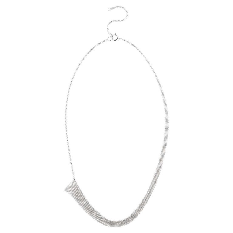 Fine Delicate Sterling Chainmaille Mesh Draping Graduated Realm ...