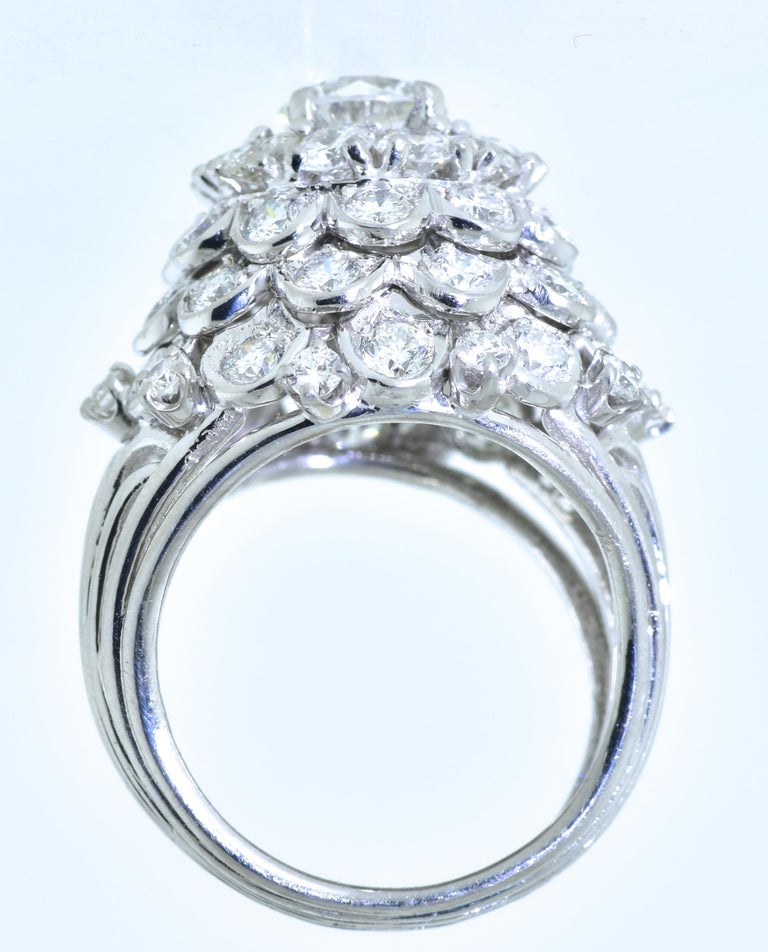 Fine Diamond and Platinum Vintage Handmade Ring, circa 1960 For Sale at ...