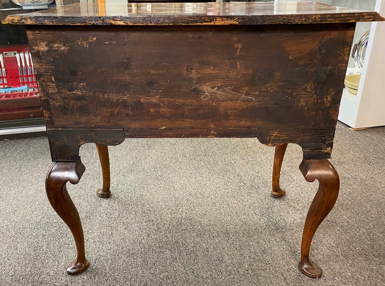 Fine English Lowboy or Dressing Table in Walnut and Burl Walnut circa ...