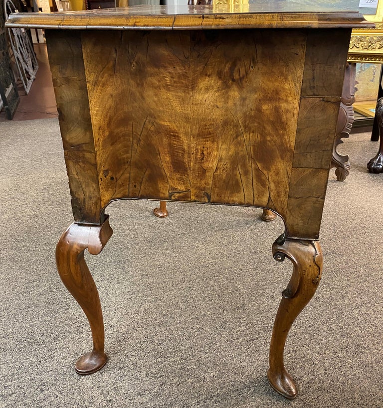 Fine English Lowboy or Dressing Table in Walnut and Burl Walnut circa ...