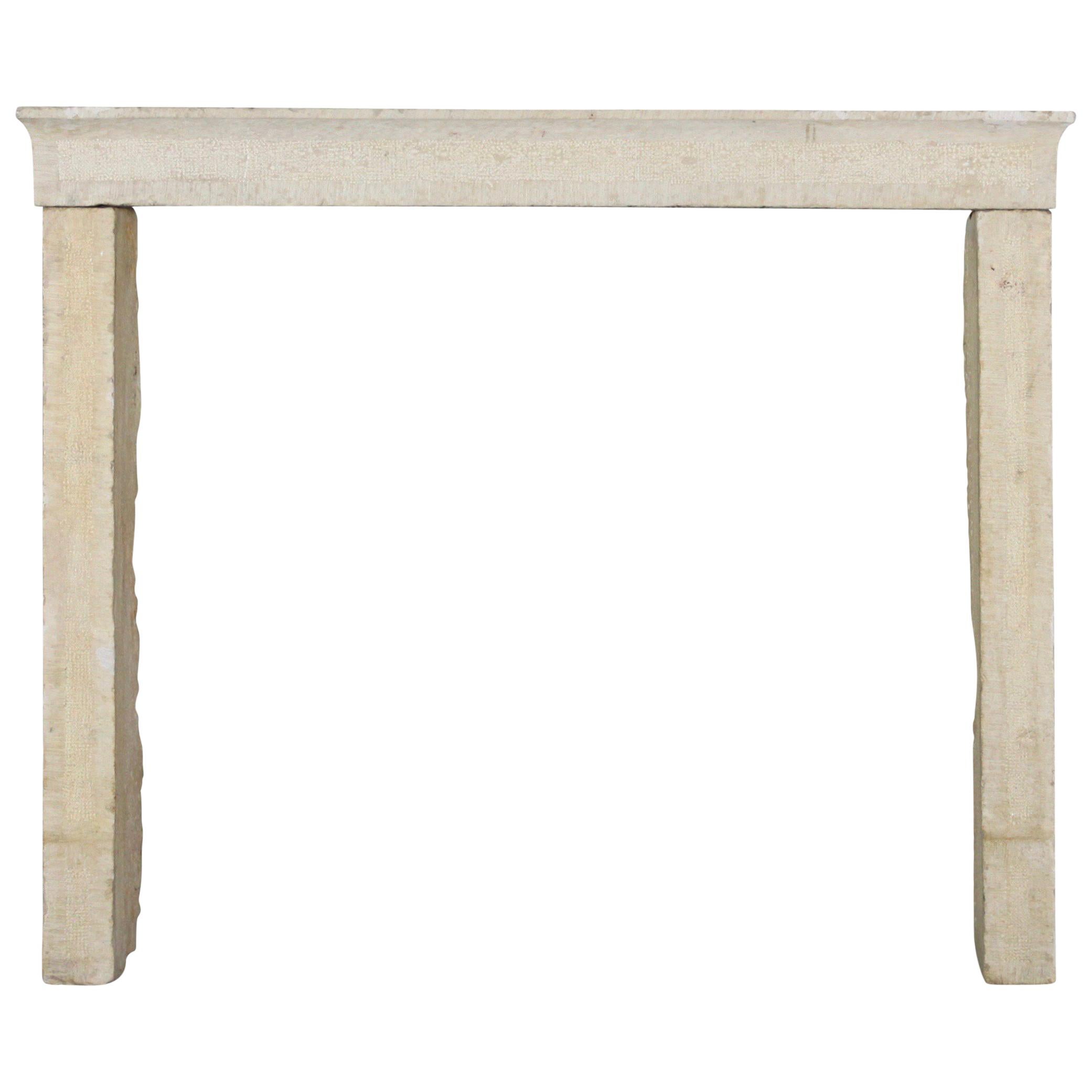 18th Century French Country Hard Limestone Antique Fireplace Surround ...