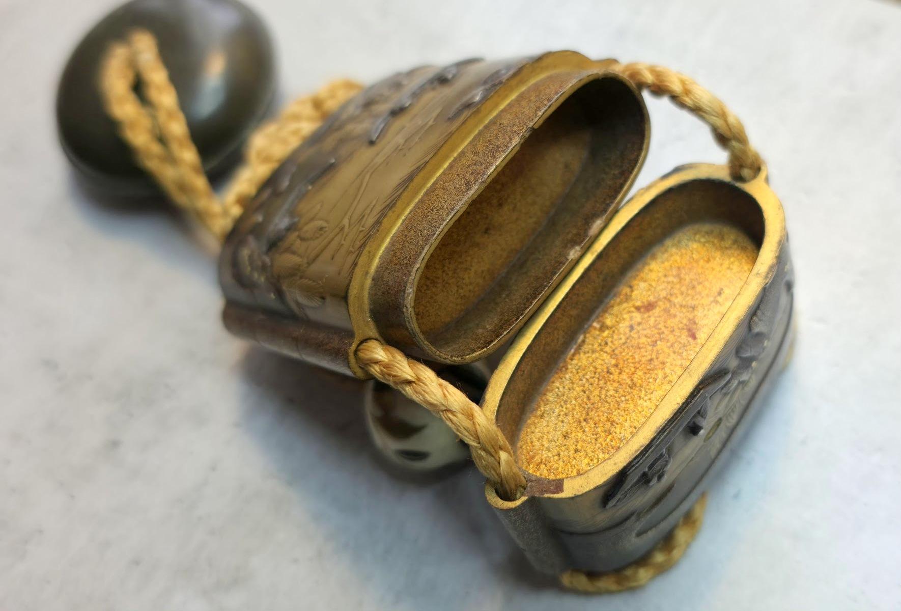 Fine Five-Case Japanese Edo Period Inro, with Shibayama Ojime and ...