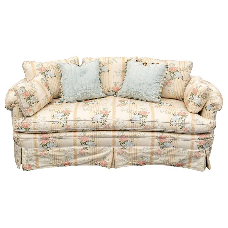 Fine Floral Custom Upholstered Sofa For Sale at 1stDibs | floral print ...