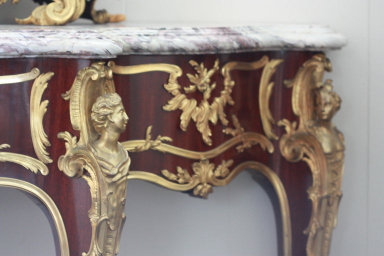 Fine Francois Linke Ormolu-Mounted Kingwood Console Table For Sale at ...