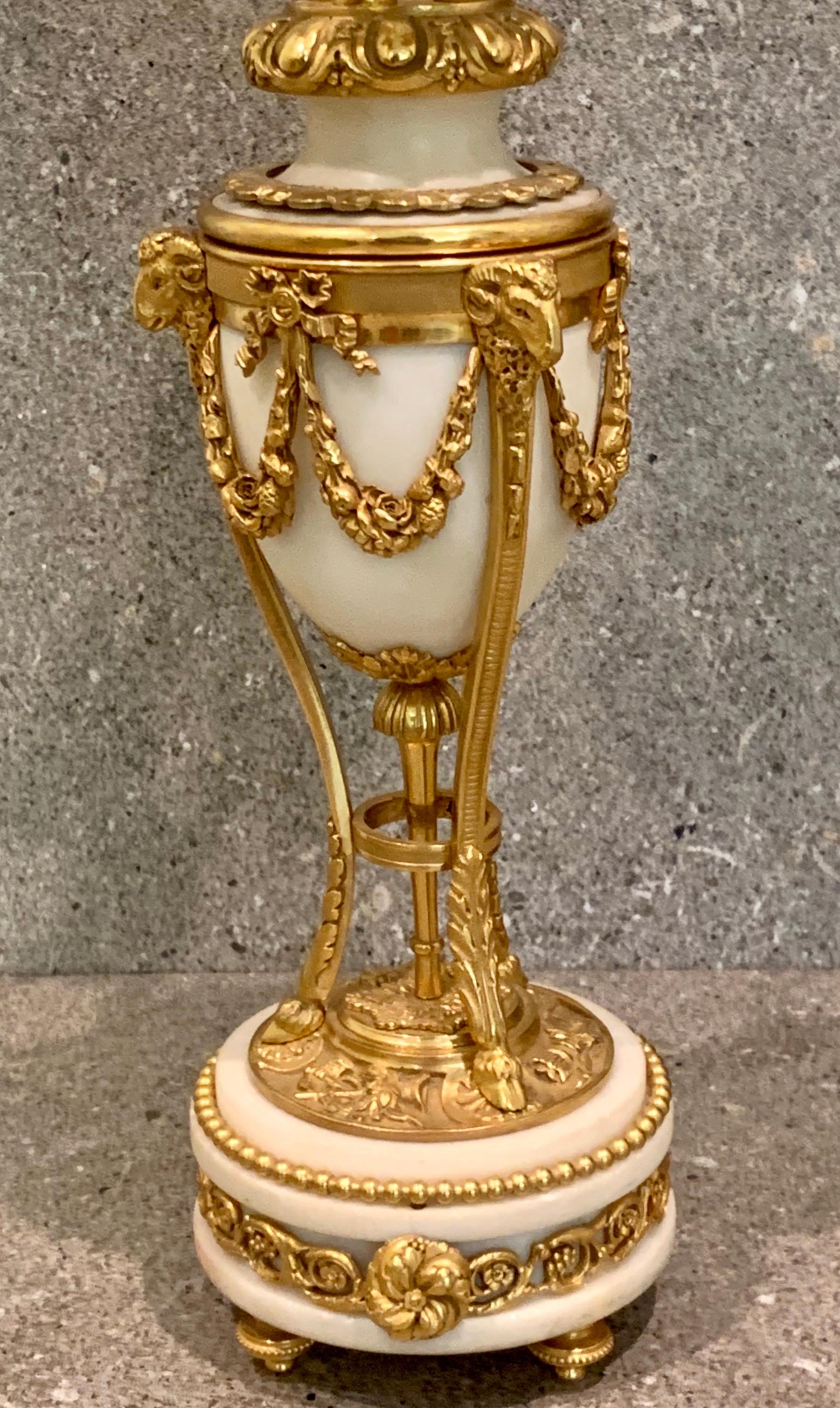 Fine French Gilt Bronze Four Glass Clock Set by Gerard, Paris Early ...