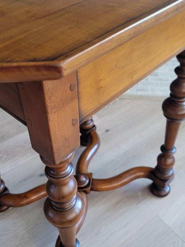 Fine French Rene Trotel Signed Fruitwood Side Table For Sale at 1stDibs