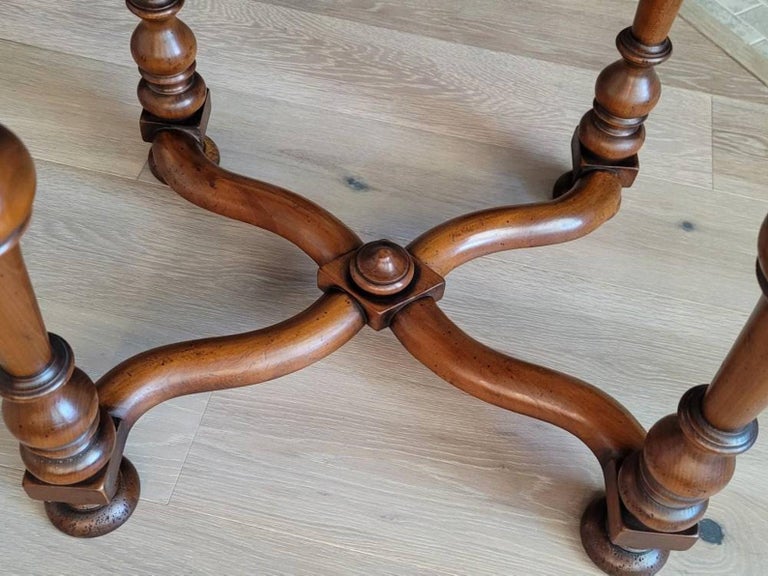 Fine French Rene Trotel Signed Fruitwood Side Table For Sale at 1stDibs