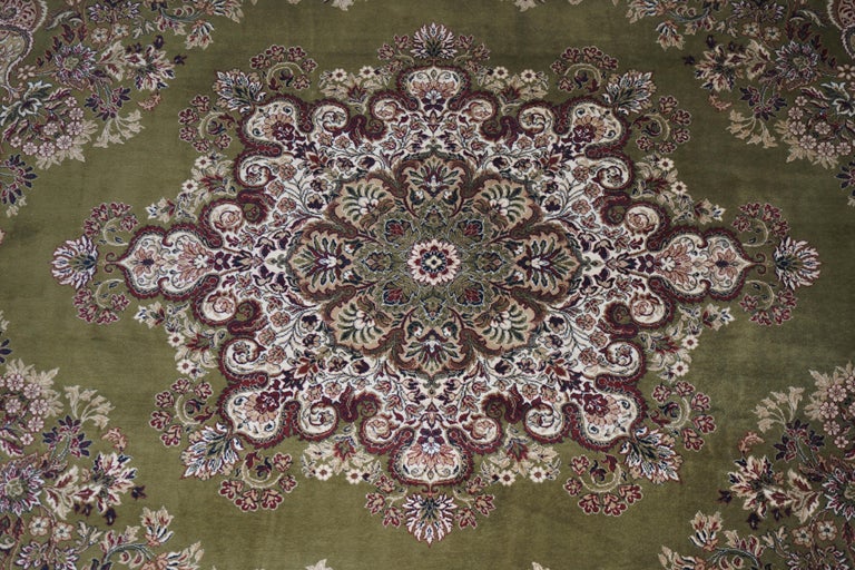 Fine French Vintage Green Extra Large Rug Carpet Must See Pictures For ...