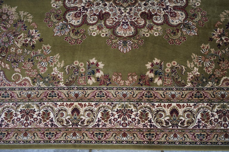 Fine French Vintage Green Extra Large Rug Carpet Must See Pictures For ...
