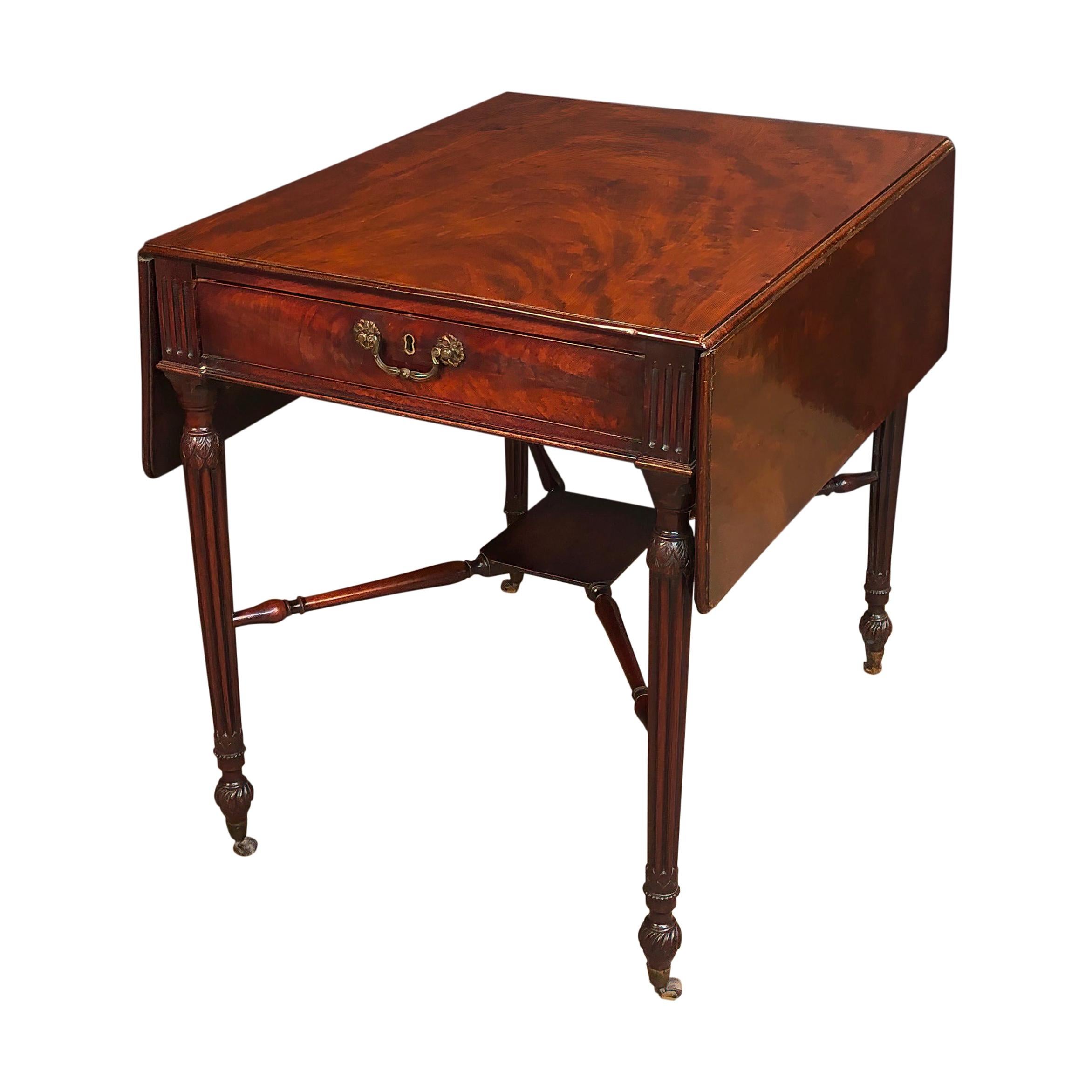 George III Mahogany Pembroke Table For Sale at 1stDibs