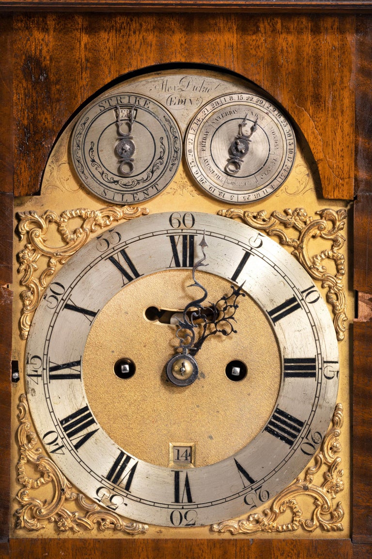 Fine George III Period Mahogany Bracket Clock Signed by Alex Dickie at ...