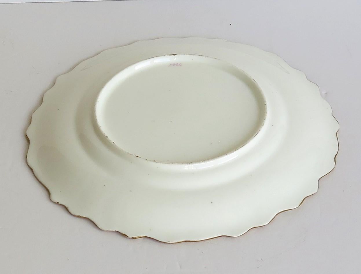 Fine Georgian porcelain plate possibly by H and R Daniel Hand Painted ...