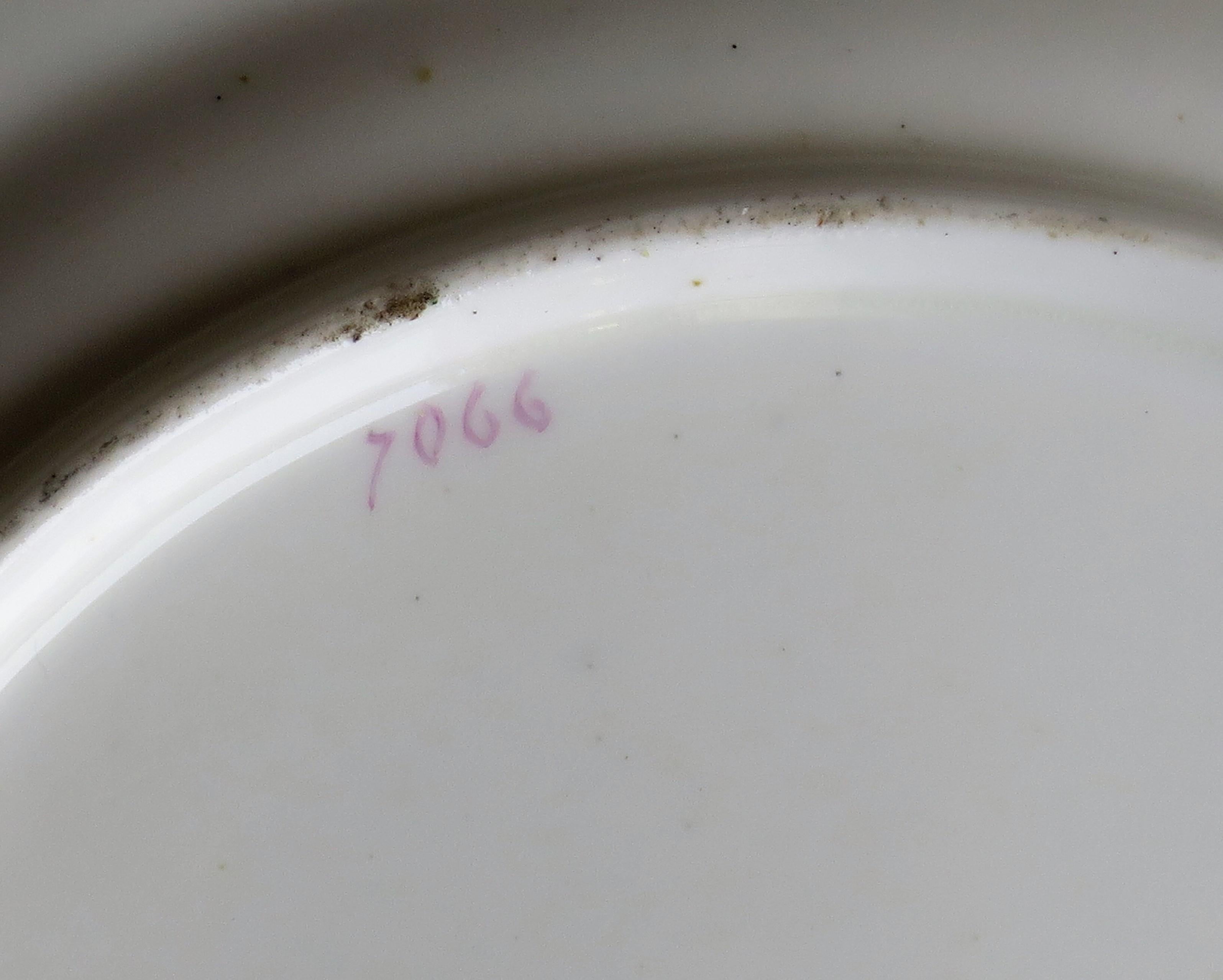 Fine Georgian porcelain plate possibly by H and R Daniel Hand Painted ...