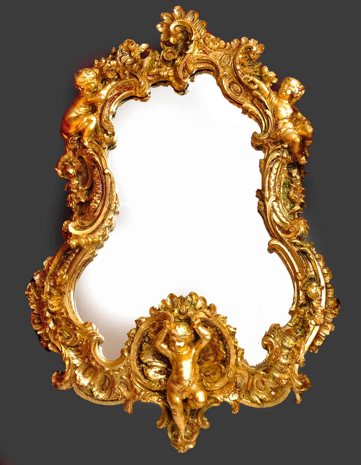 Fine Gilded Cherub Putti Italian Rococo Style Style of Gustave Dore ...