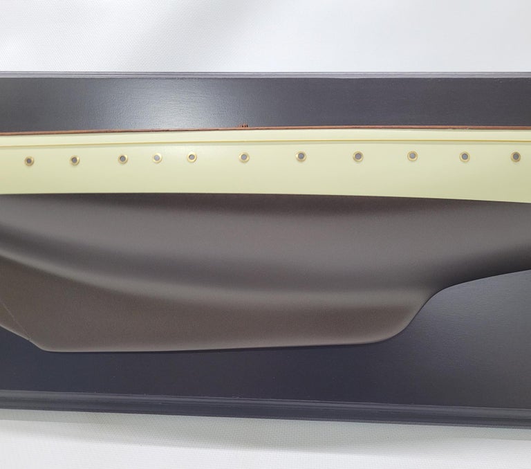 Fine Half Model of the Famous German Schooner Meteor III at 1stDibs