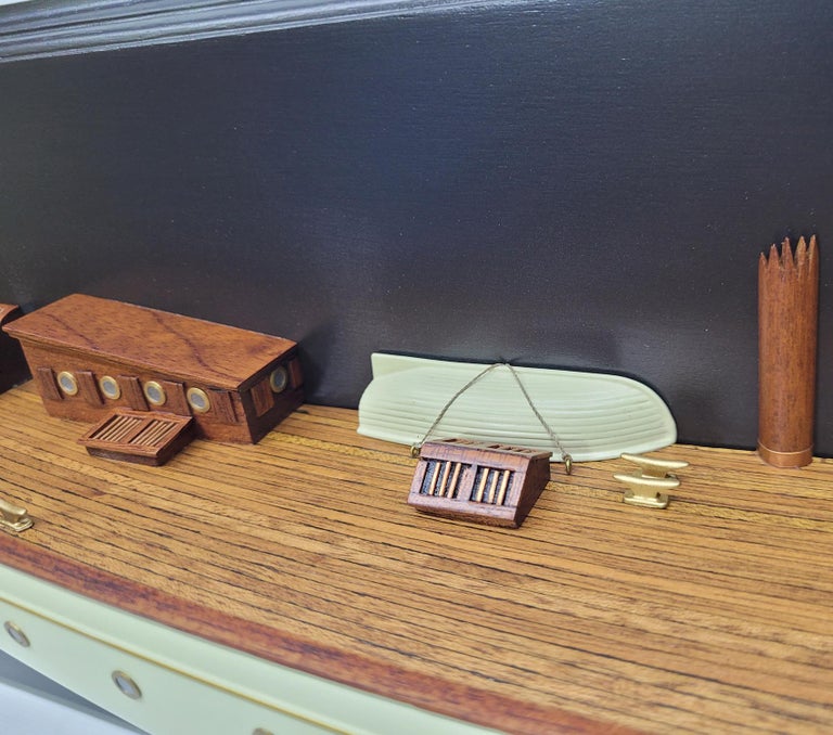 Fine Half Model of the Famous German Schooner Meteor III at 1stDibs