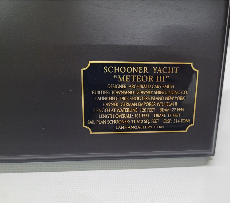 Fine Half Model of the Famous German Schooner Meteor III For Sale at ...