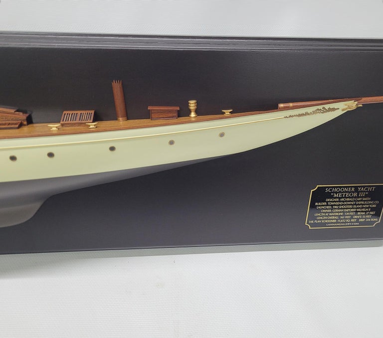 Fine Half Model of the Famous German Schooner Meteor III at 1stDibs