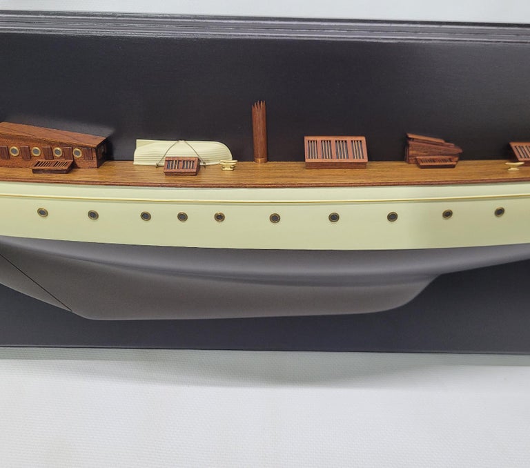 Fine Half Model of the Famous German Schooner Meteor III at 1stDibs