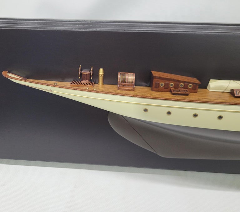 Fine Half Model of the Famous German Schooner Meteor III at 1stDibs