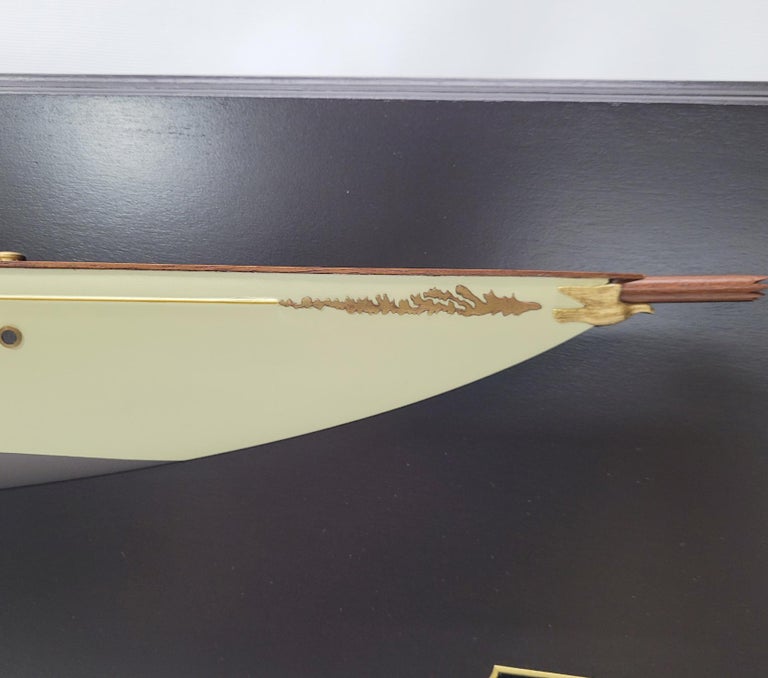 Fine Half Model of the Famous German Schooner Meteor III at 1stDibs