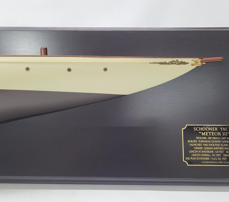 Fine Half Model of the Famous German Schooner Meteor III For Sale at ...