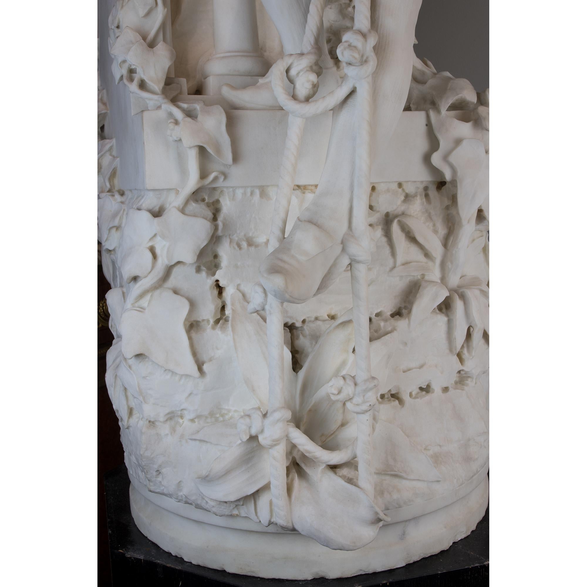 Fine Italian Marble Sculpture by Fausto Biggi For Sale at 1stDibs