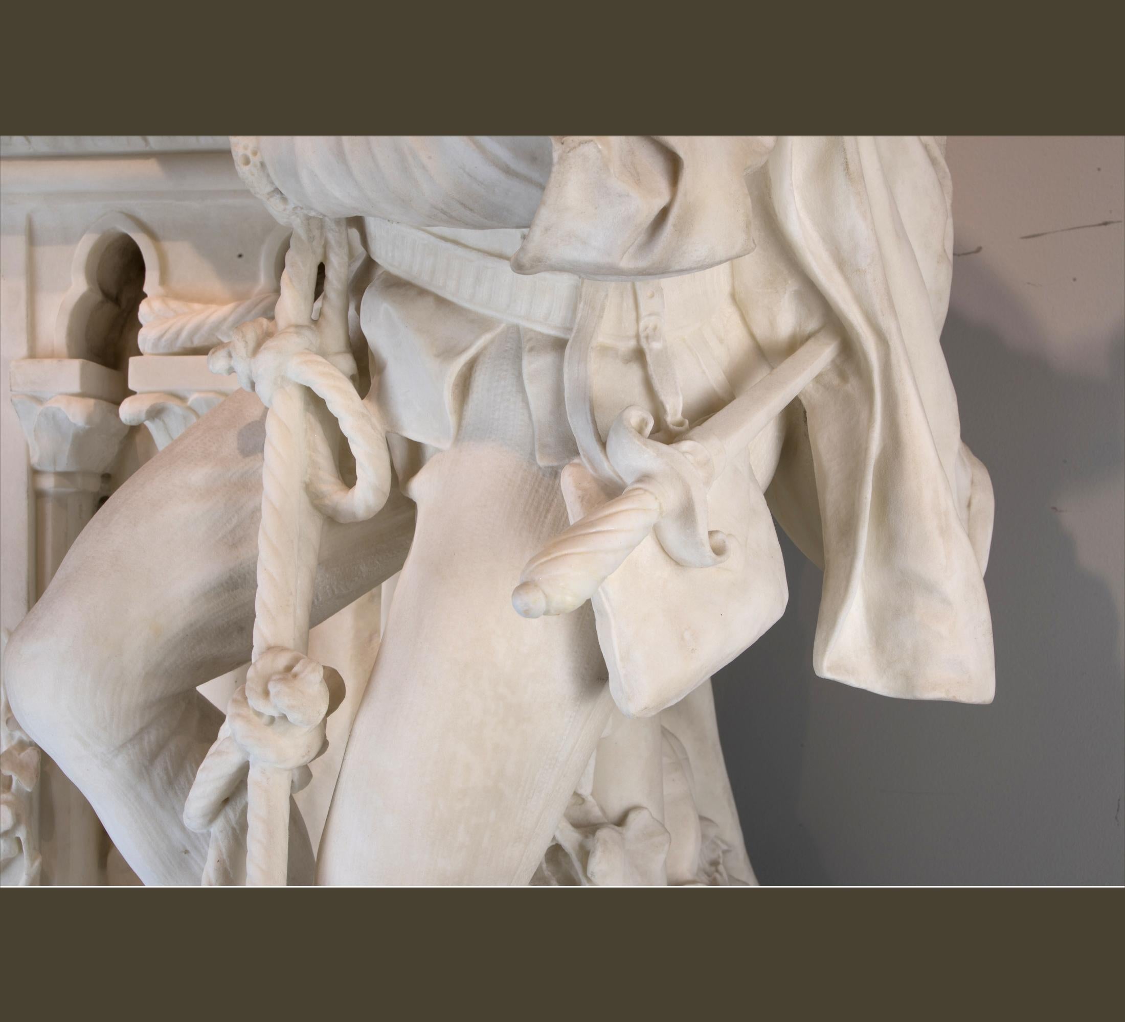 Fine Italian Marble Sculpture by Fausto Biggi For Sale at 1stDibs