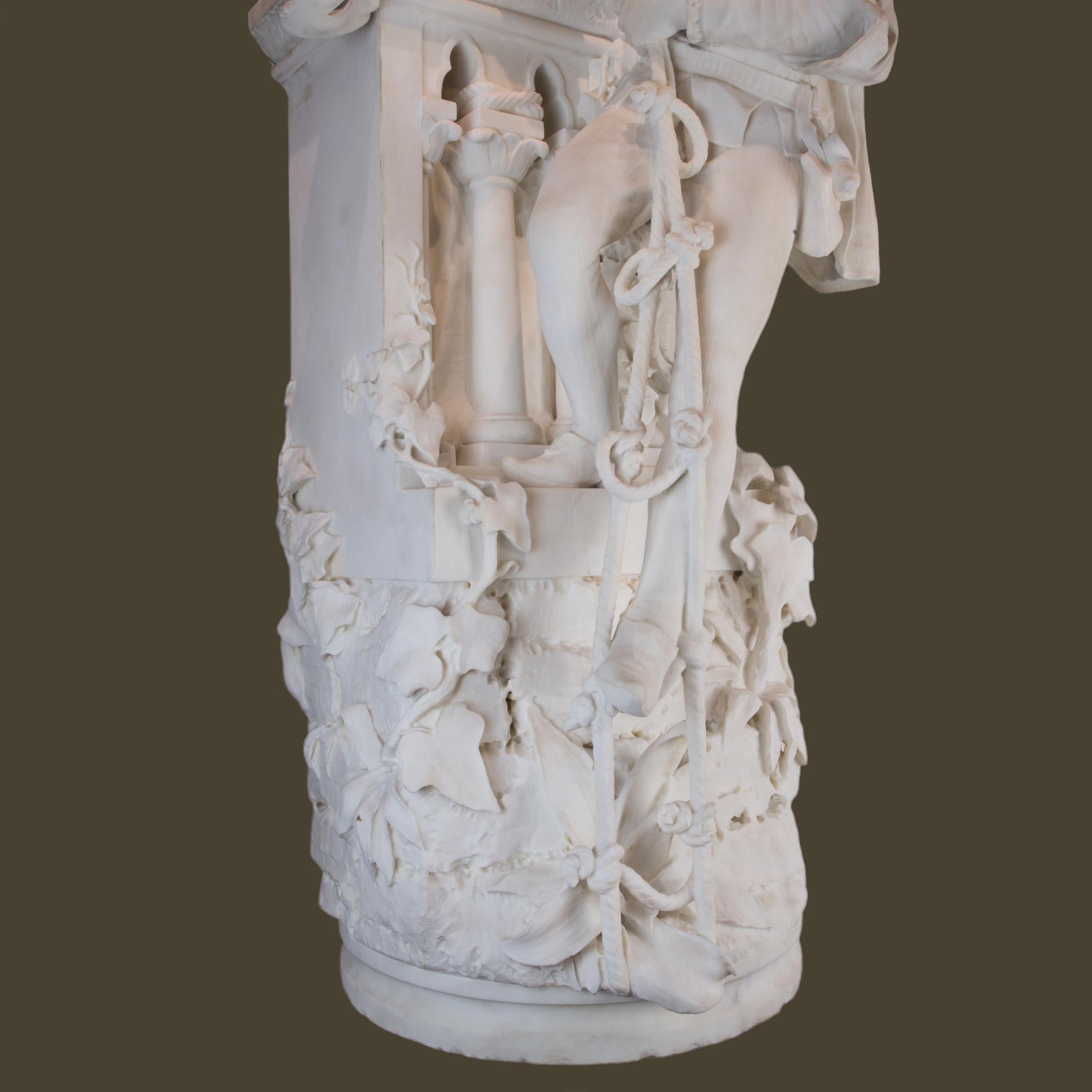 Fine Italian Marble Sculpture by Fausto Biggi For Sale at 1stDibs