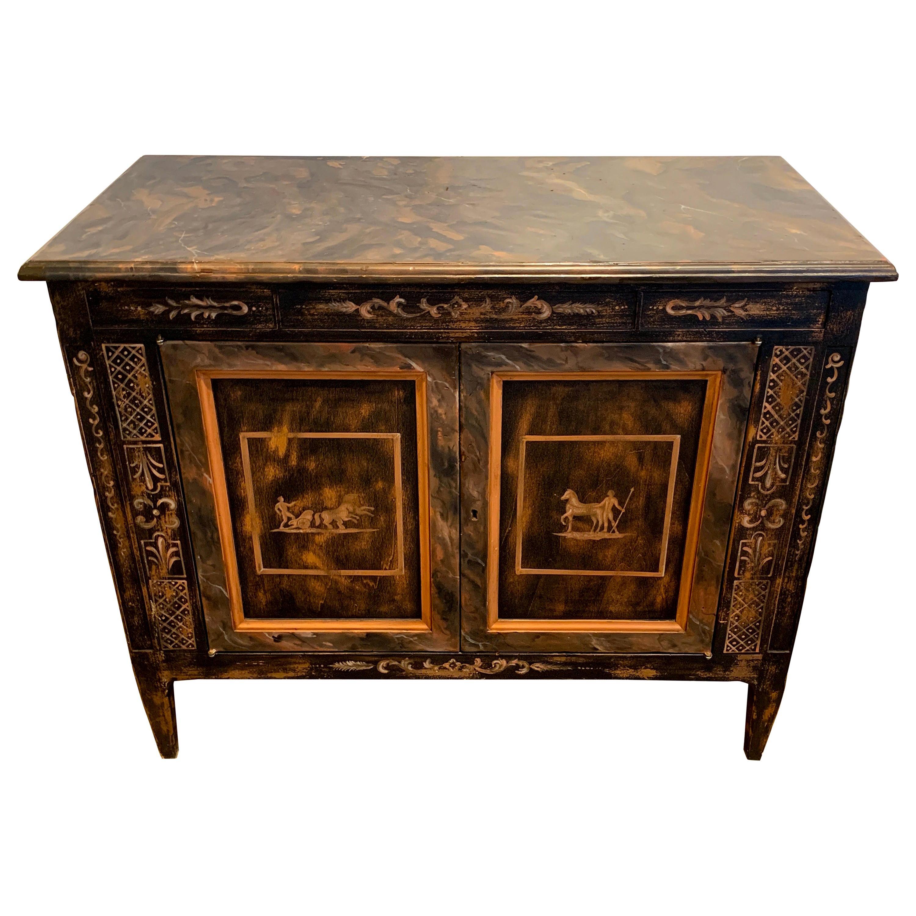 Italian Rococo Style Painted Commode For Sale at 1stDibs | italian ...